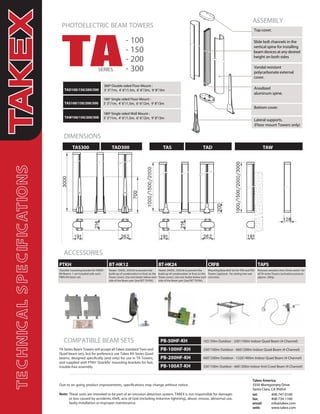 Takex TAW-100 Data Sheet | PDF