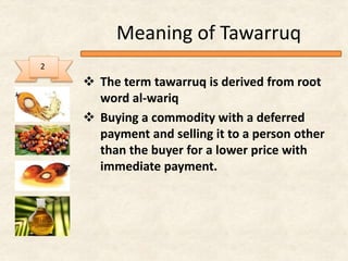 Tawarruq using Bursa Suq Al sila' | PPTX