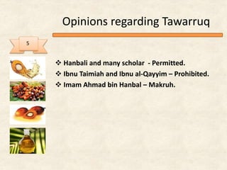 Tawarruq using Bursa Suq Al sila' | PPTX