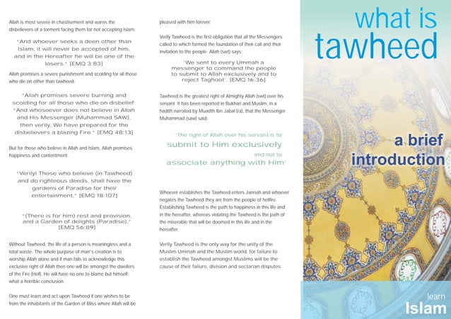 What is Tawheed | PPT