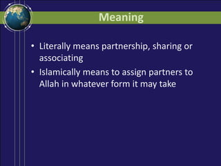 Tawheed | Aqeedah | PPTX