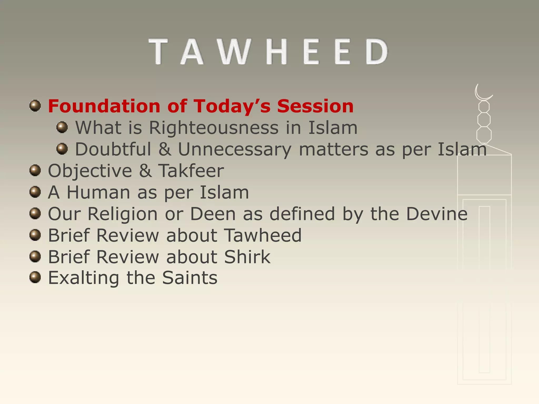 Tawheed, Angels & Jinns | PPTX
