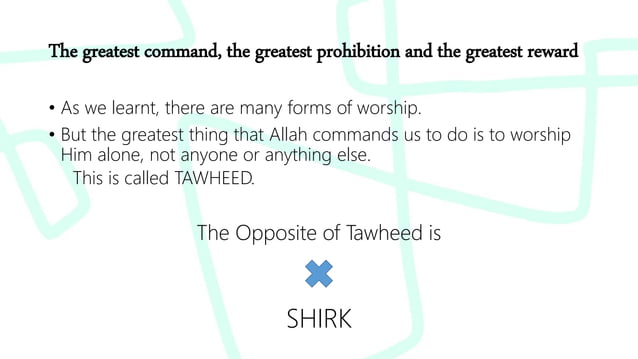Tawheed (Part -2) | PPT