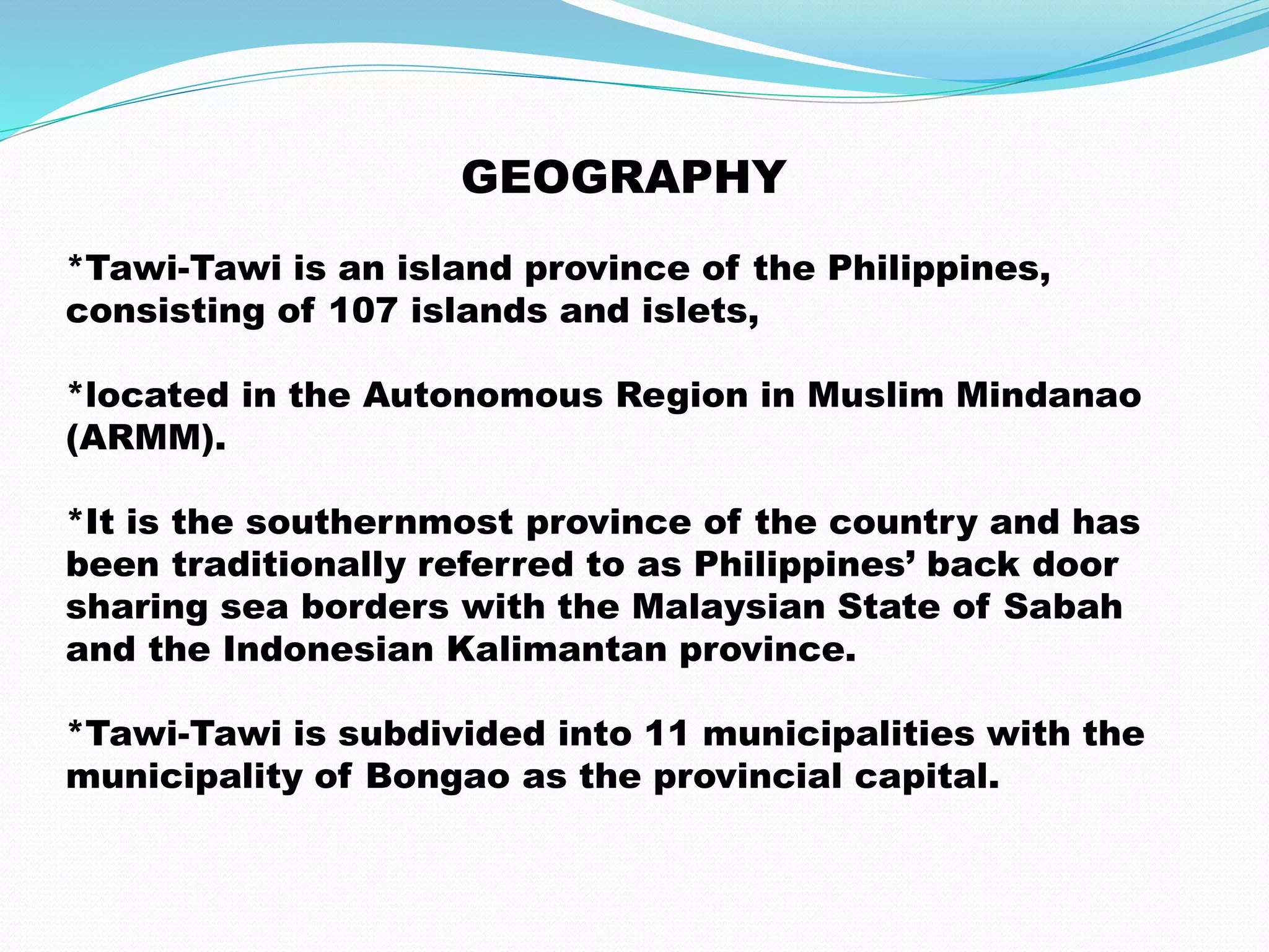 Tawi tawi | PPTX