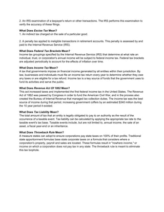 Tax | DOC | Government Support and Welfare | Financial Assistance