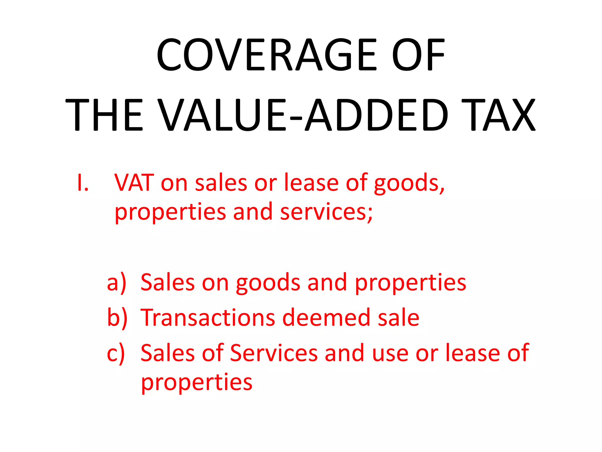 Value Added Tax (Taxable Sales) Philippines | PPTX
