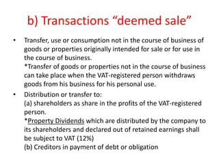 Value Added Tax (Taxable Sales) Philippines | PPTX