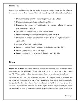 Income Tax | DOCX