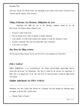 Income Tax | DOCX
