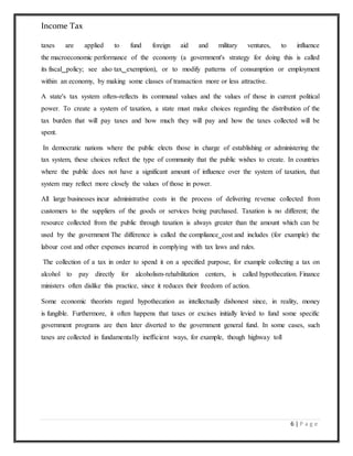Income Tax | DOCX