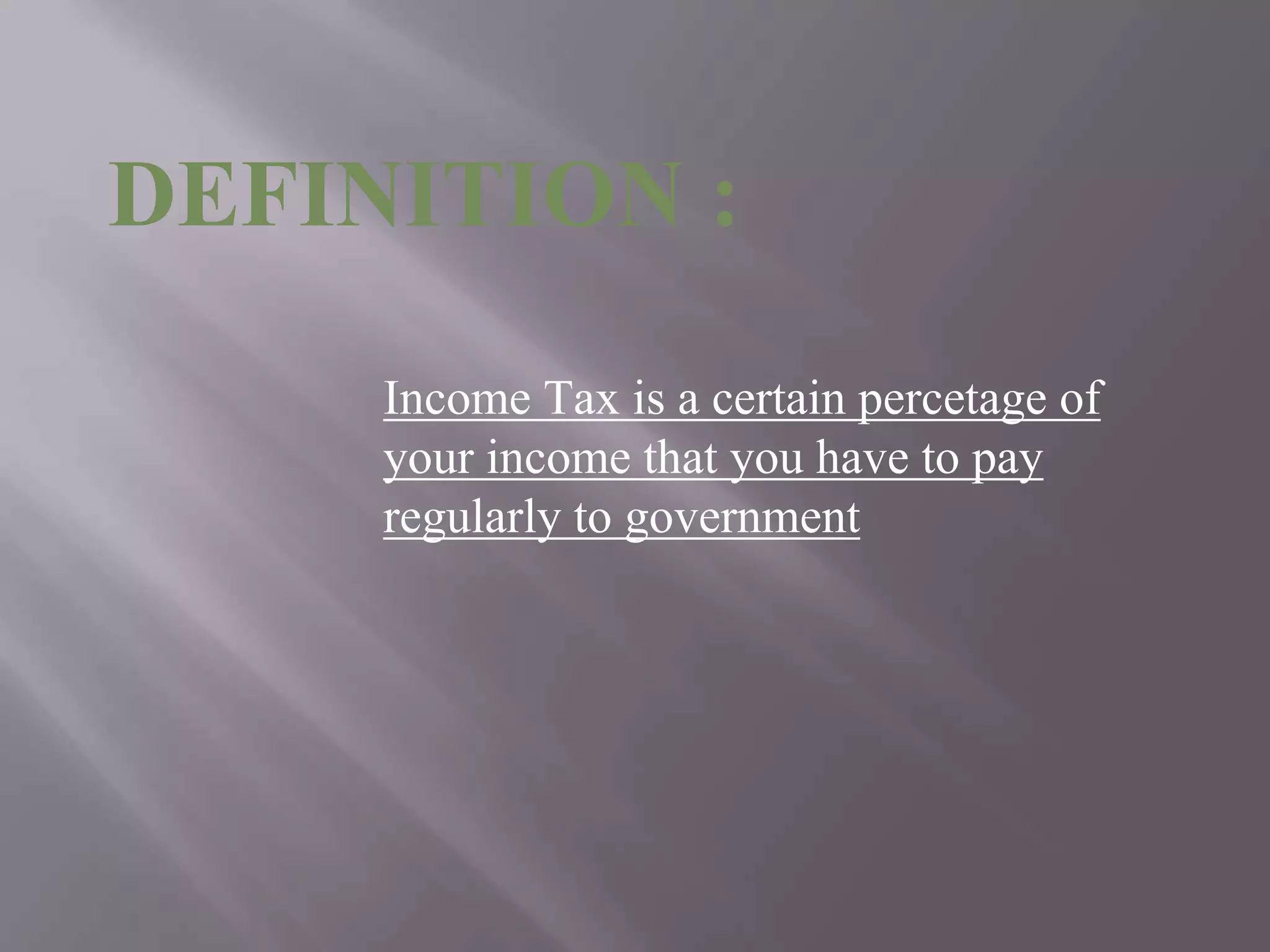 Income Tax - History and Capital Vs Revenue | PPT