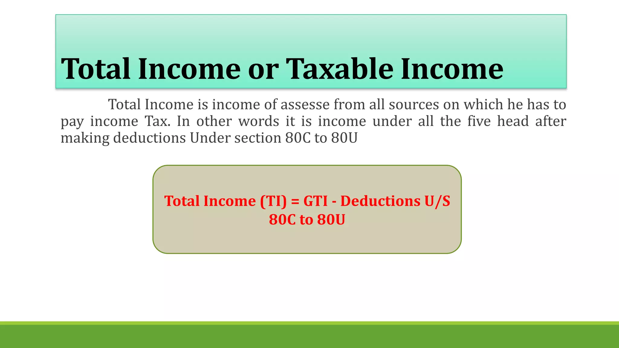 Calculation of tax liability of an individual | PPTX