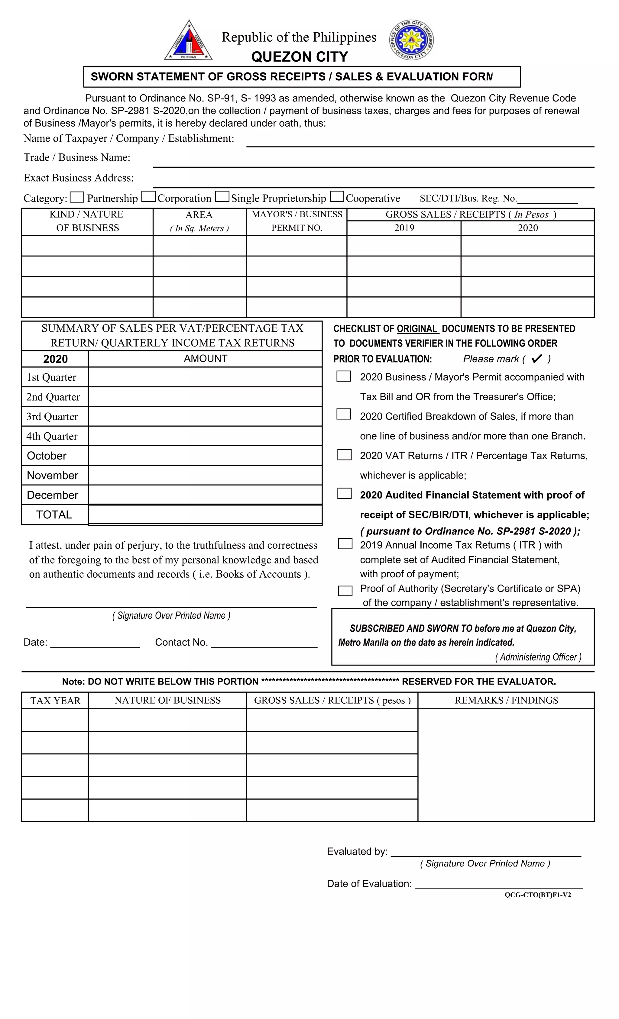 Tax declaration-form-2021 | PDF
