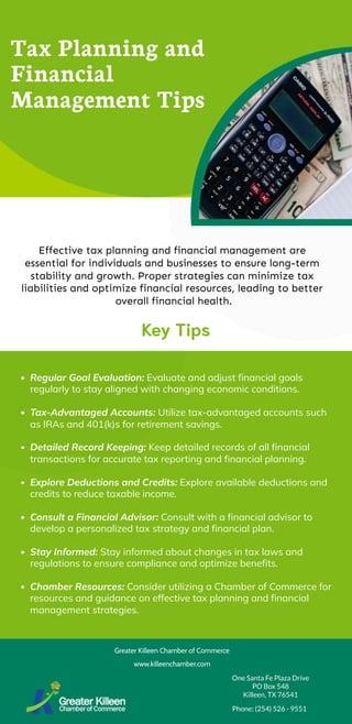 Tax Planning and Financial Management Tips | PDF