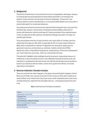 Provincial Tax Reforms: Case of Sindh | PDF