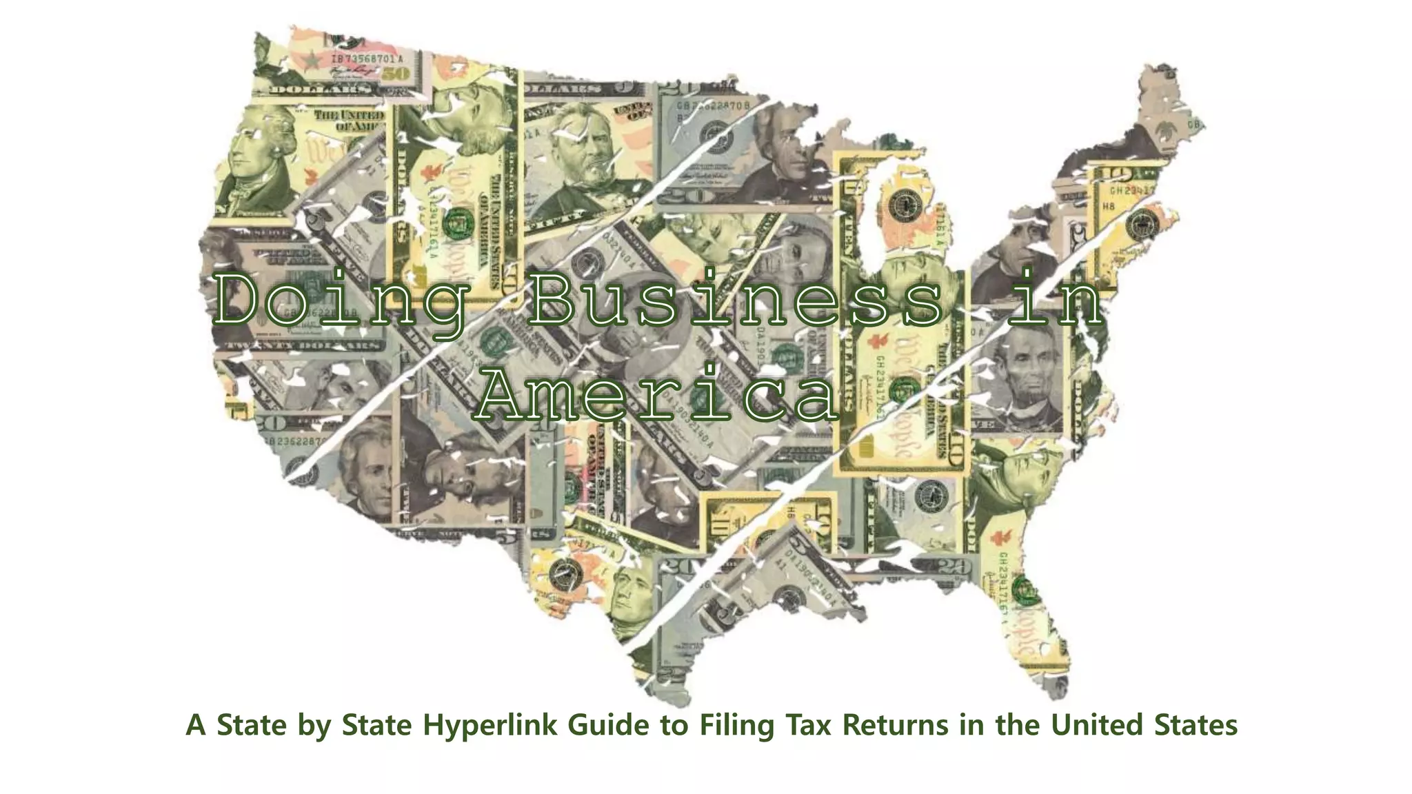 Quick Access Guide to Filing State Tax Returns in America | PPTX