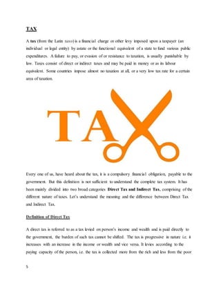 direct tax project - income from capital gains detailed study with ...