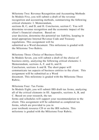 TAX 650 Final Project Guidelines and Rubric Overview .docx