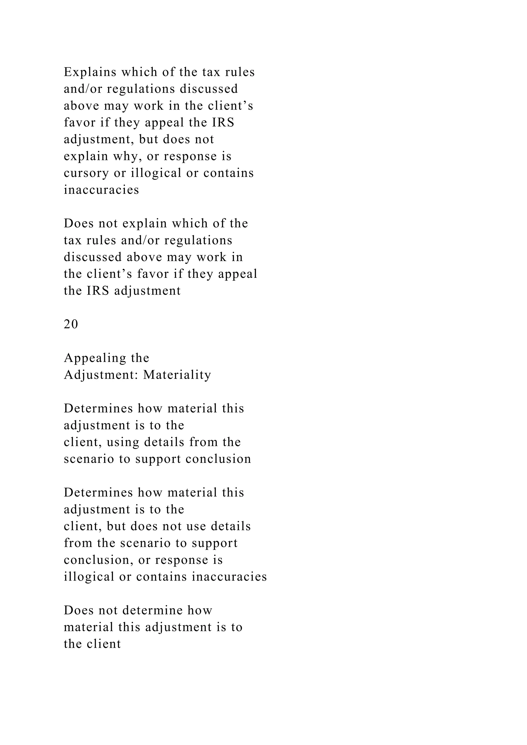 TAX 700 Final Project I Milestone Two Guidelines and Rubric .docx