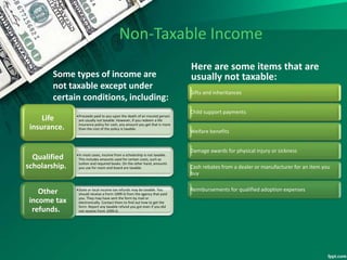 Taxable Income vs Nontaxable Income | PPTX
