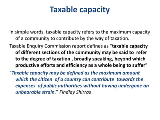 Taxable capacity | PPTX
