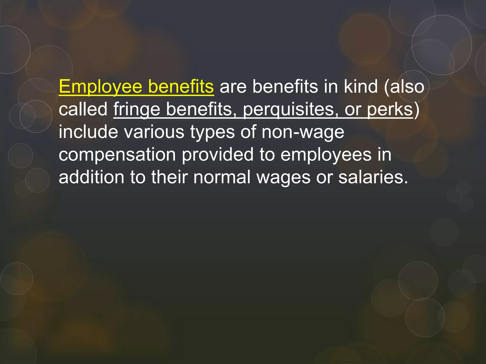 Taxable Fringe Benefits | PPTX