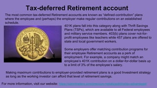 Tax advantaged Retirement accounts - Satori Traders | PPTX