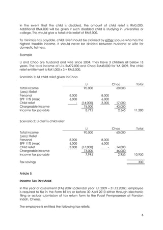 Tax Advice 2010 | PDF