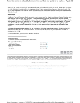 PR employers affected by hurricanes Irma and Maria may qualify for an ...