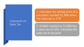 Tax and discount ppt | PPTX