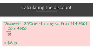 Tax and discount ppt | PPTX