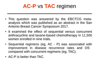 The Magnitude of Benefit from Adding Taxanes to Anthracyclines in the ...