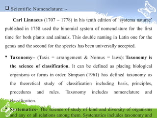 Taxonomy and Systematics: Classification and Diversity of Insects.pptx