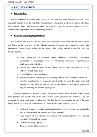 Central Excise Act, 1994 | DOCX