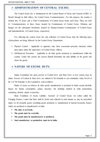 Central Excise Act, 1994 | DOCX