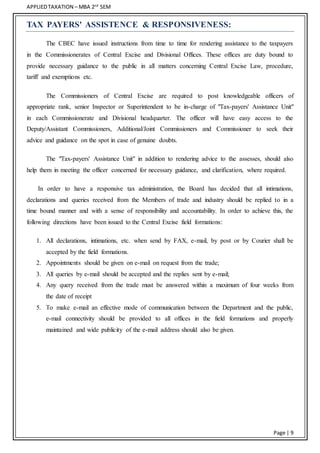 Central Excise Act, 1994 | DOCX