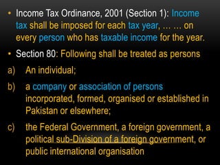 Taxation In Pakistan | PPTX