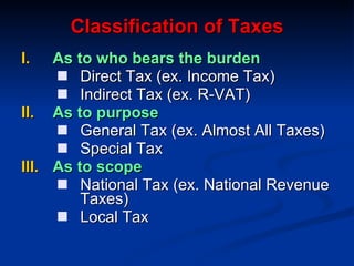 Taxation | PPT