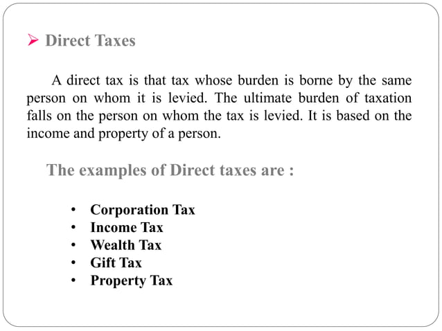 Taxation | PPTX
