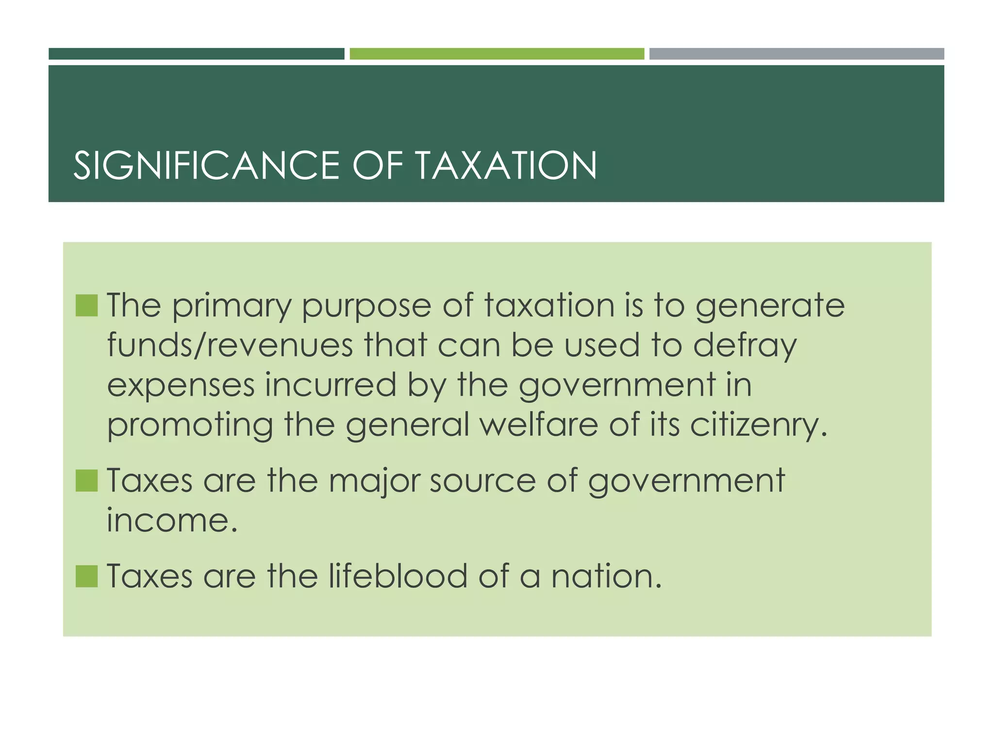 TAXATION | PPTX