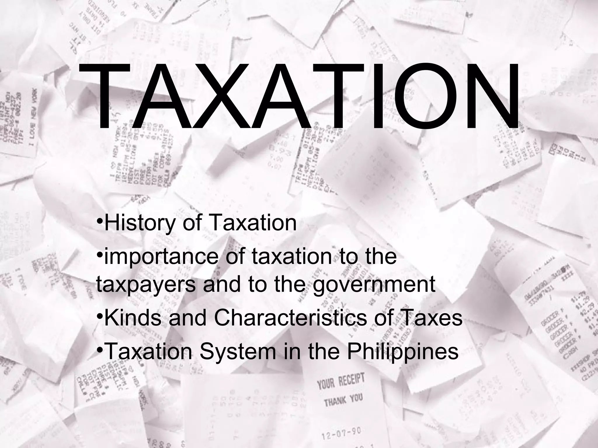 Taxation | PPT