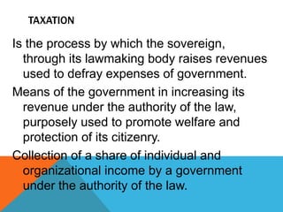 Taxation | PPTX