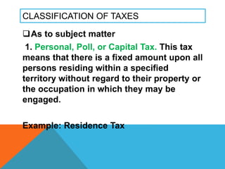 Taxation | PPTX
