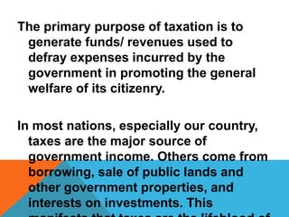 Taxation | PPTX