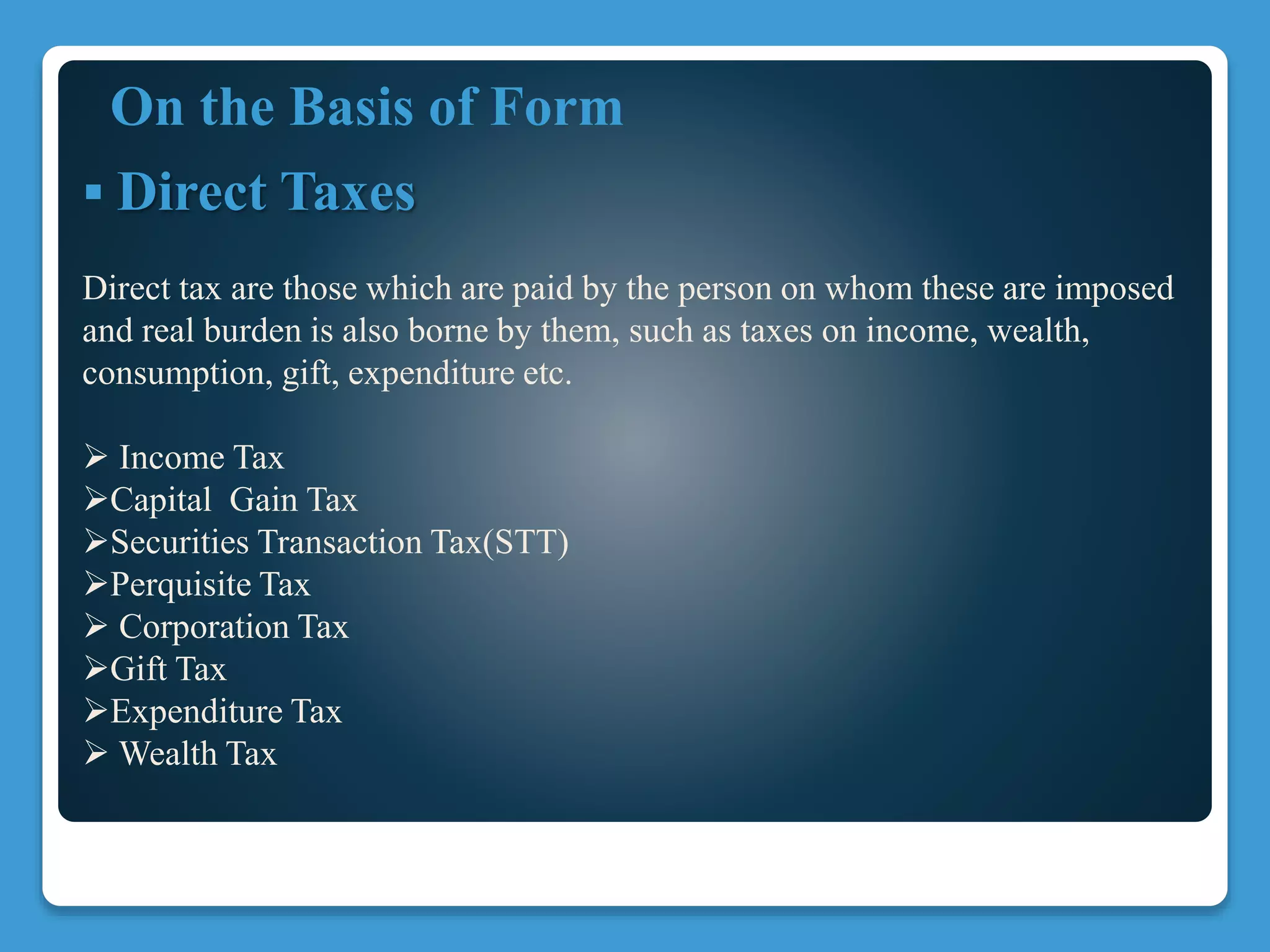 Taxation system of india | PPTX
