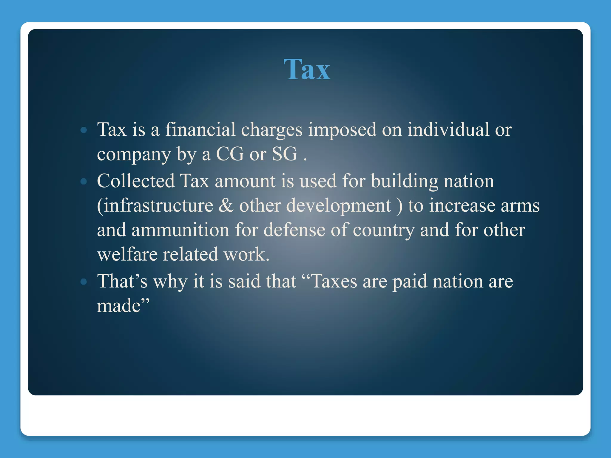 Taxation system of india | PPTX