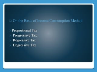 Taxation system of india | PPTX