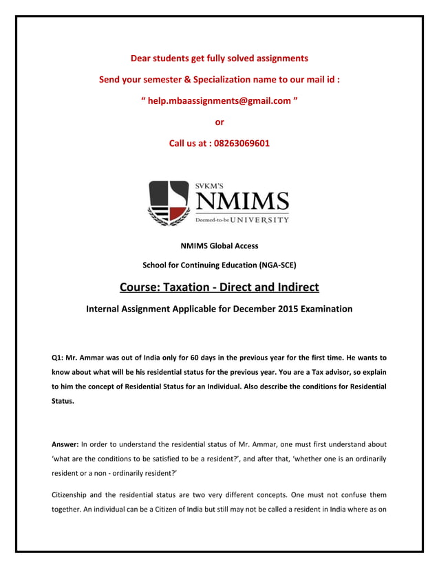 Taxation direct and indirect | PDF