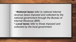 TAXATION - LESSON I PHILIPPINE TAXATION LAWS | PPTX