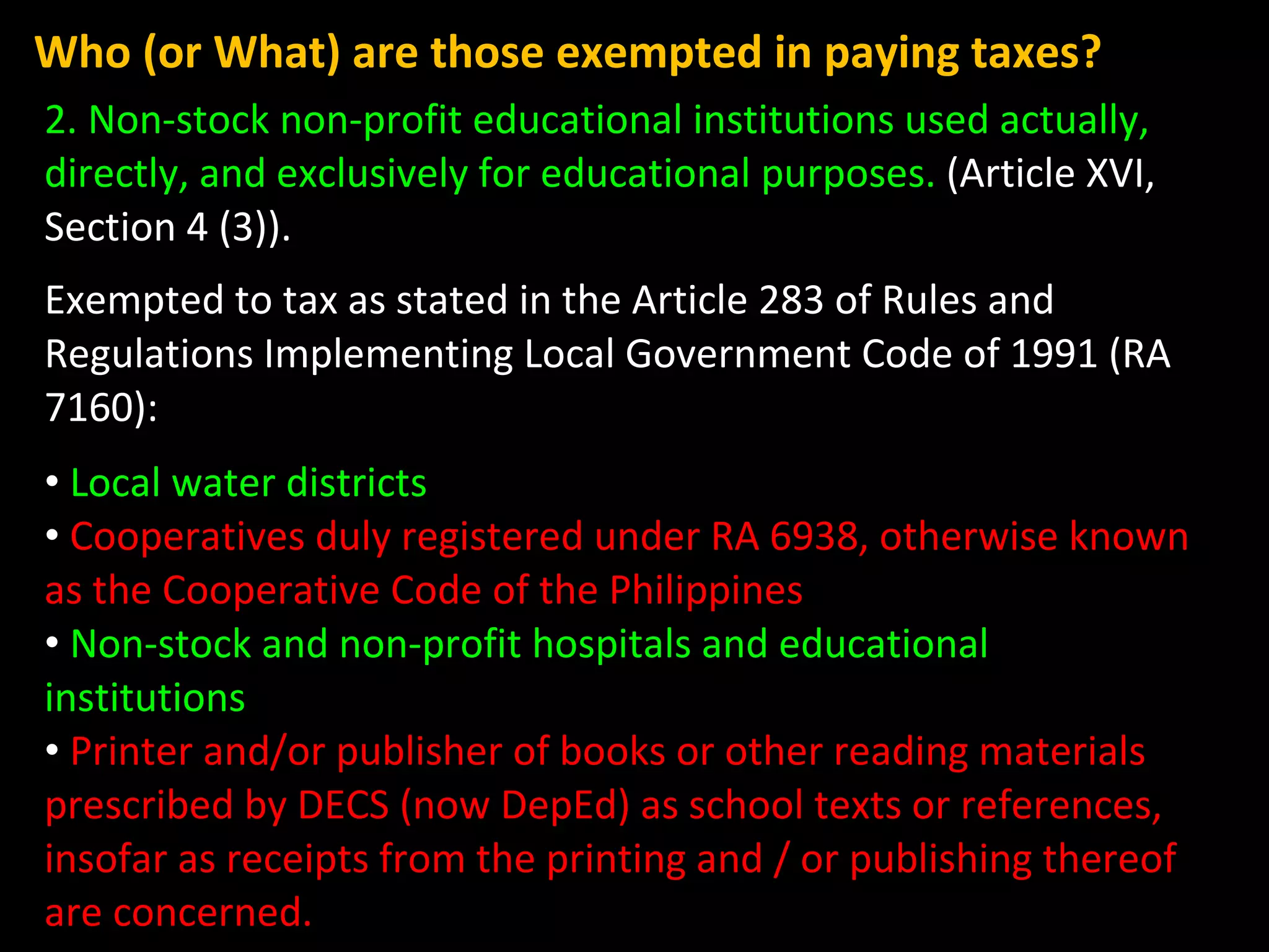 Taxation 101 basic rules and principles in philippine taxation by jr ...